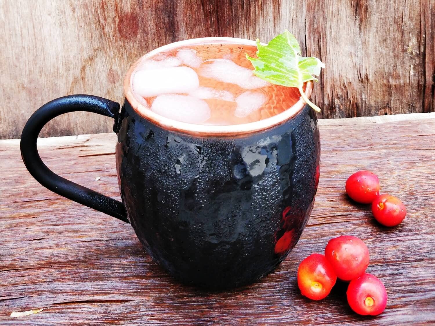 Staglife Black Matte Moscow Mule Copper Mugs, 20 Oz [Set of 2] + 16 Oz [Set of 2]