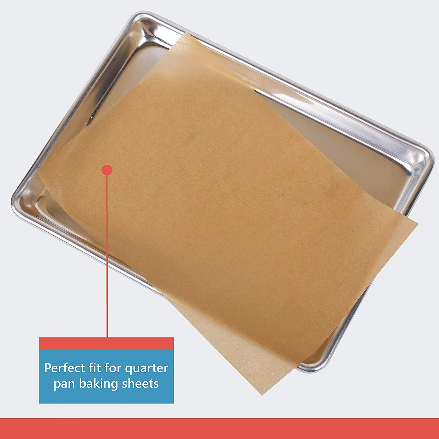 YL TRD 200 Pcs Unbleached Parchment Paper Sheets, 8x12 Inch Parchment Sheets, Uses for Baking Cookies, Cooking, Air Fryer, Grilling (8x12inch)