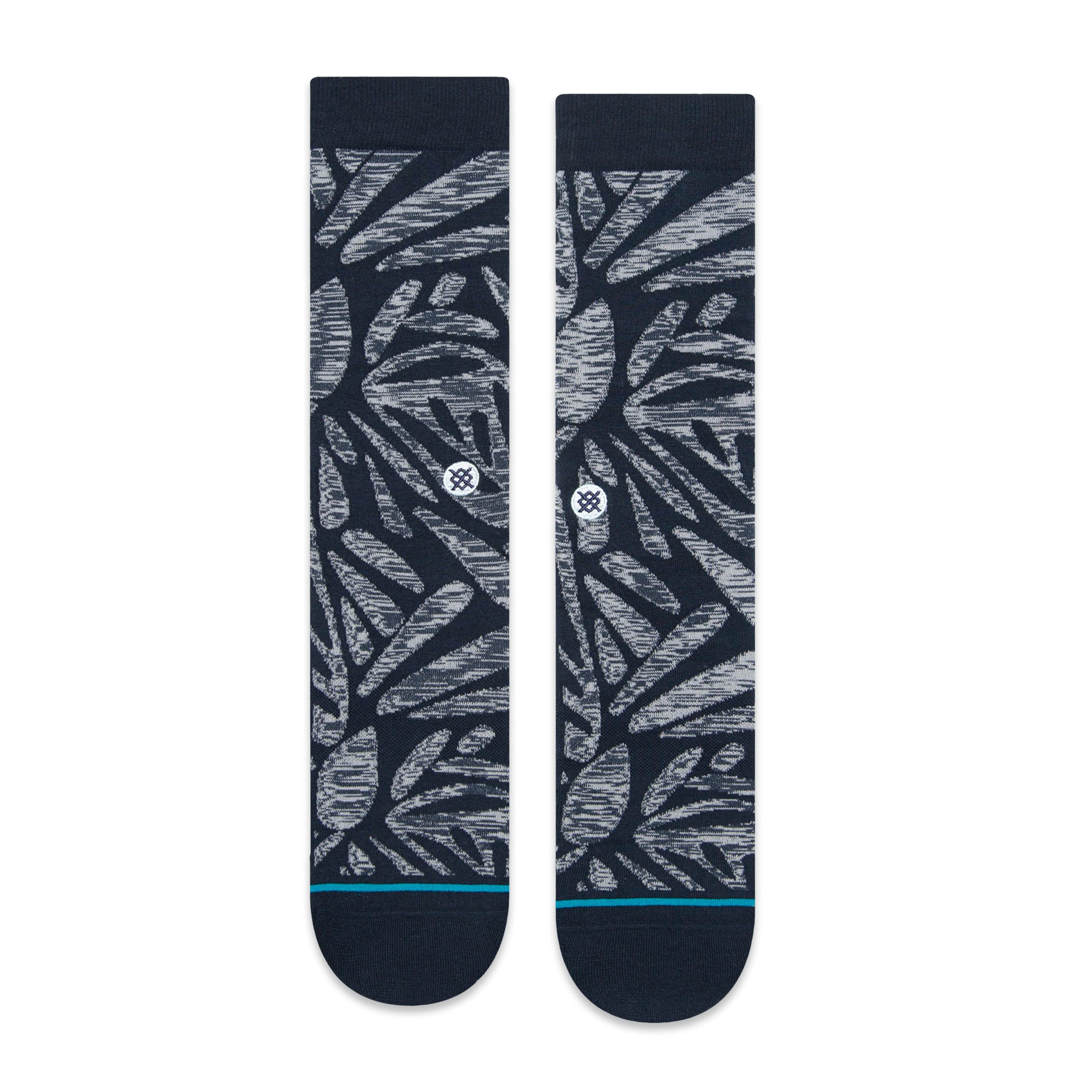 Stance Mens A545D22FRA-NVY UNISEX FRACTALS CREW SOCKS L