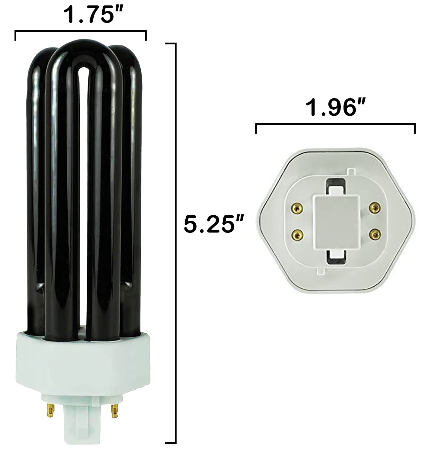 Replacement for Dynatrap 43050 | Light Bulbs for DT1750 DT1775 | ¾ Acre and 1 Acre, Black Light - 2 Pack
