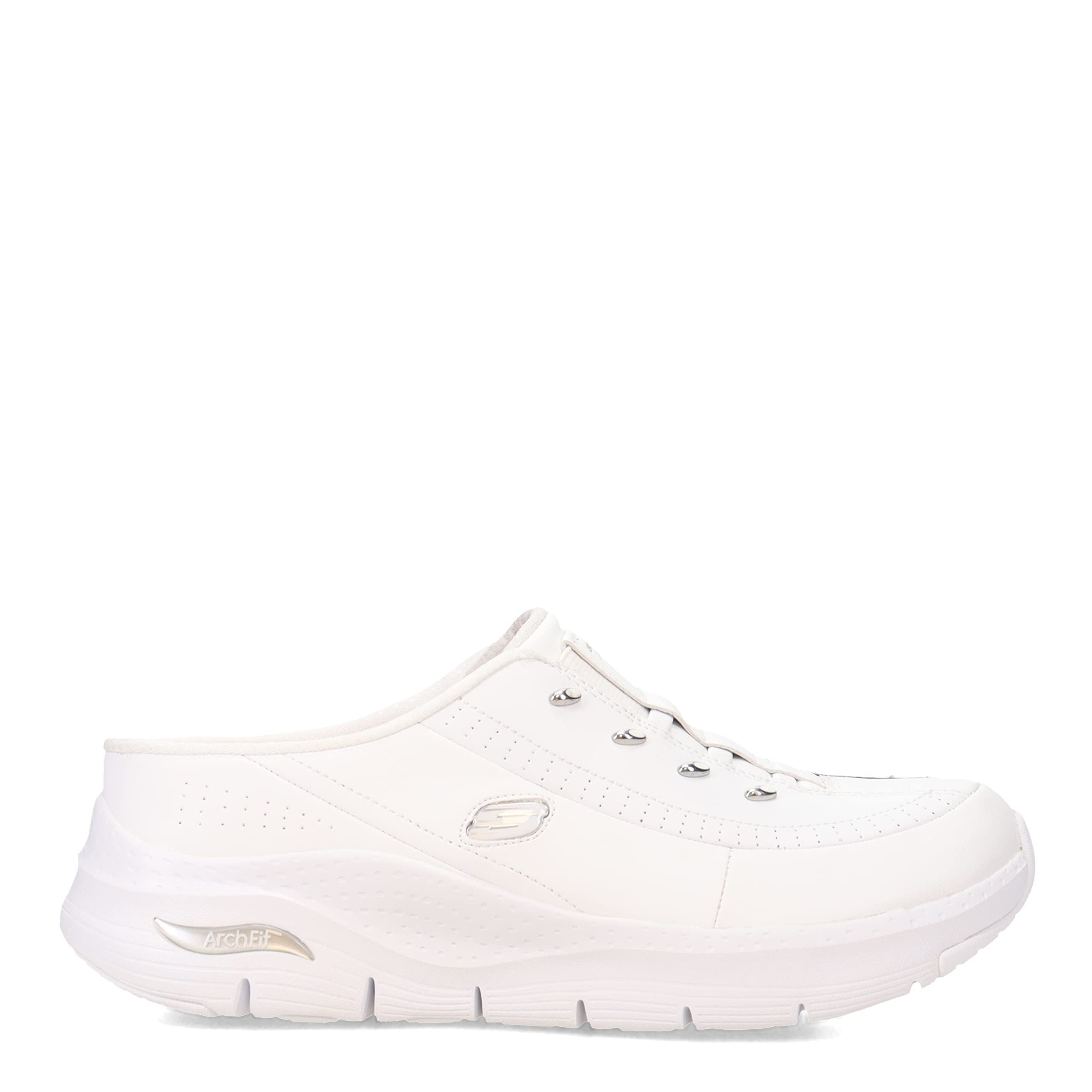 Skechers Arch Fit - Blessful Me White Silver 8 B (M)
