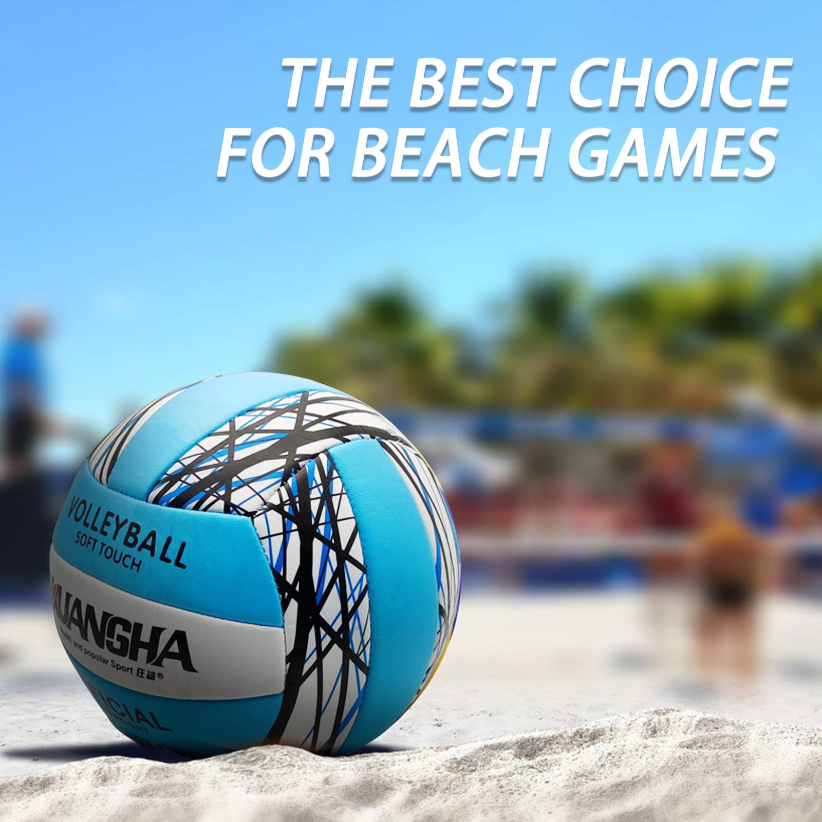 Senston Volleyball Official Size 5, Indoor Outdoor Beach Volleyball for Pool, Gym, Training