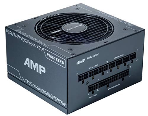 Phanteks (PH-P550G_US01) AMP Series 550W 80PLUS Gold, ATX Power Supply, Fully Modular, Hybrid Mode, Silent Fan, Revolt PRO Link Certified