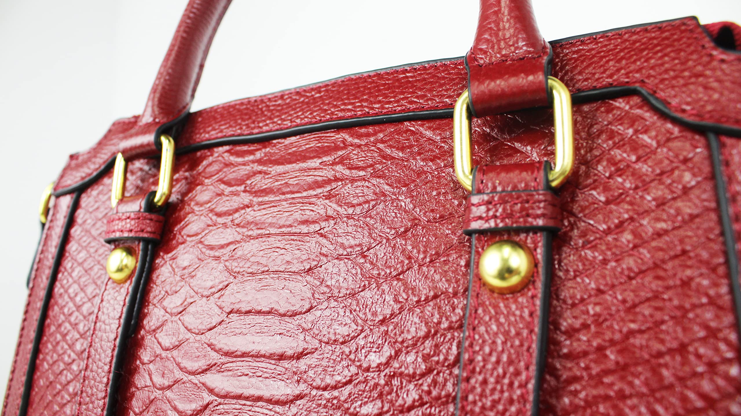 Real Leather Handbag, Genuine Leather Tote Shoulder Bag, Crossbody Purse, Designer for Women (Brown)