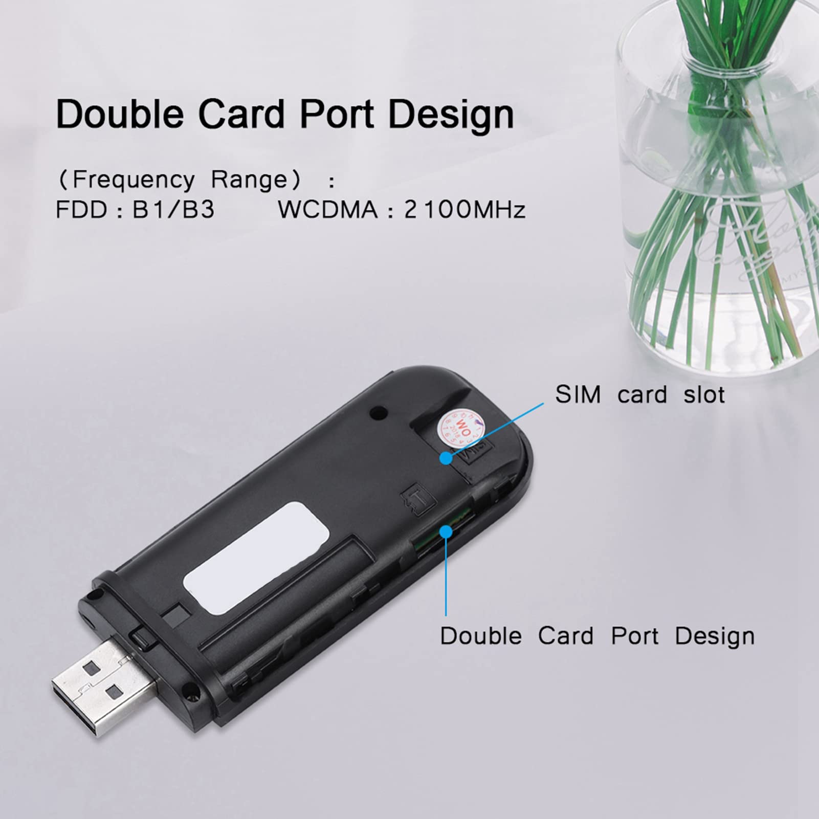 Wireless Network Router, 4G LTE USB Portable WiFi Router, Pocket Mobile Hotspot Wireless Network Smart Router Internet Connections 4G WiFi Router(with WiFi)