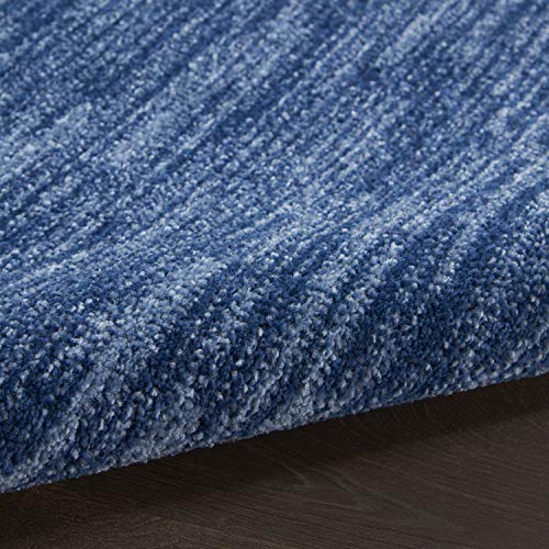 Nourison Essentials Indoor/Outdoor Navy Blue 9' x 12' Area Rug, Easy Cleaning, Non Shedding, Bed Room, Living Room, Dining Room, Backyard, Deck, Patio (9x12)