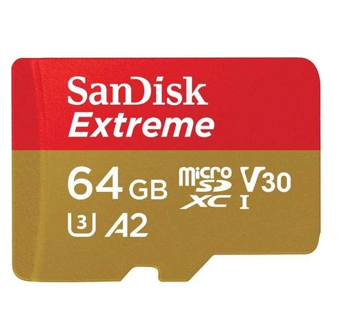 SanDisk Micro Extreme 64GB Memory Card (Two Pack) for DJI Air 2S Drone (SDSQXA2-064G-GN6MN) Bundle with (1) Everything But Stromboli MicroSD Card Reader