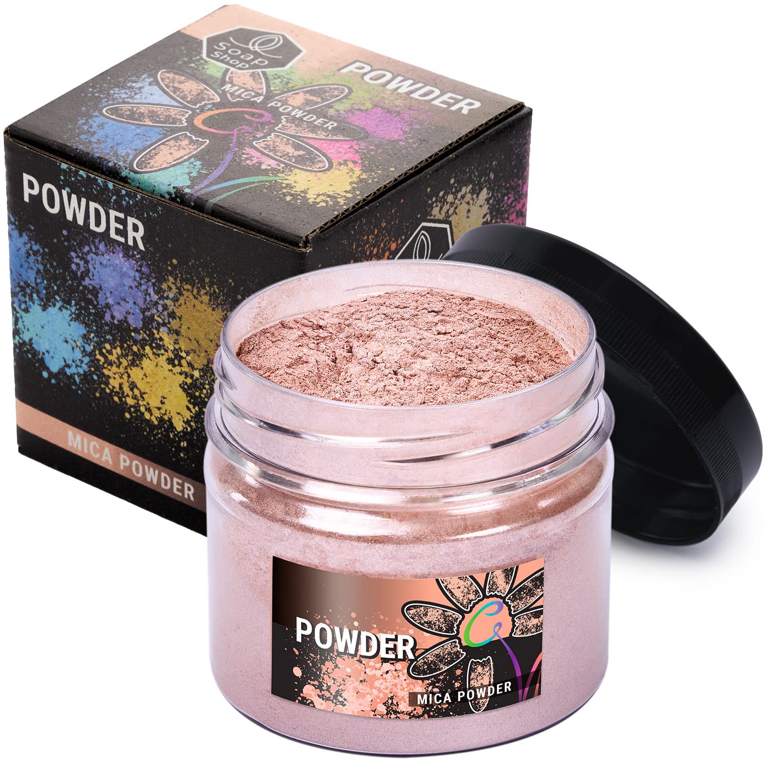Mica Powder (Powder) 2 oz – Soap Making Kit – Powdered Pigments Set – Soap Making dye – Single Color - Hand Soap Making Supplies - Resin Dye - Mica Powder Organic for Soap Molds