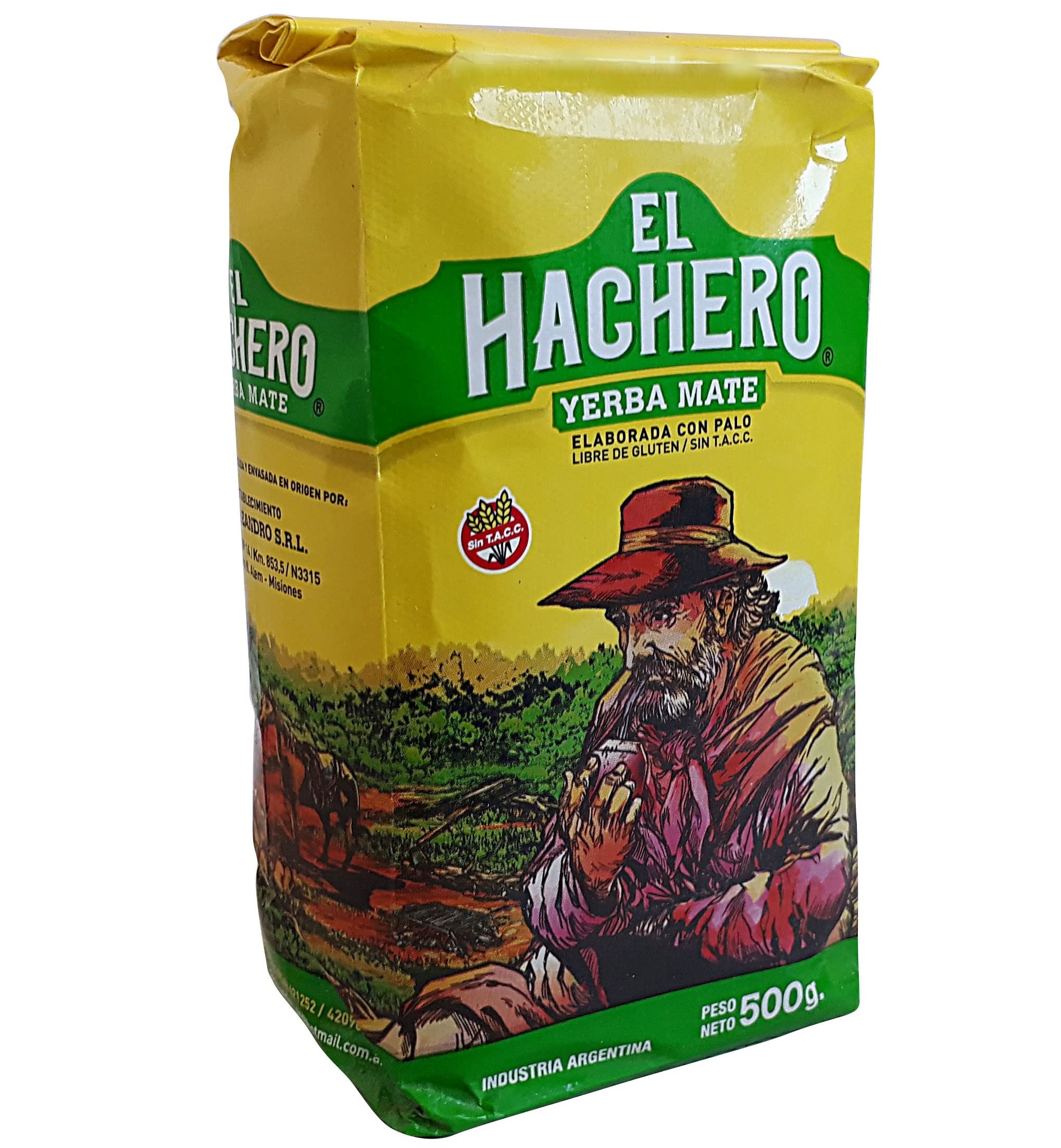 The Argentino "El Hachero" Yerba Mate Tea Yerba Mate Loose Leaf Yerbamate Yerbe mate Loose green tea (500g./1.1Lb)