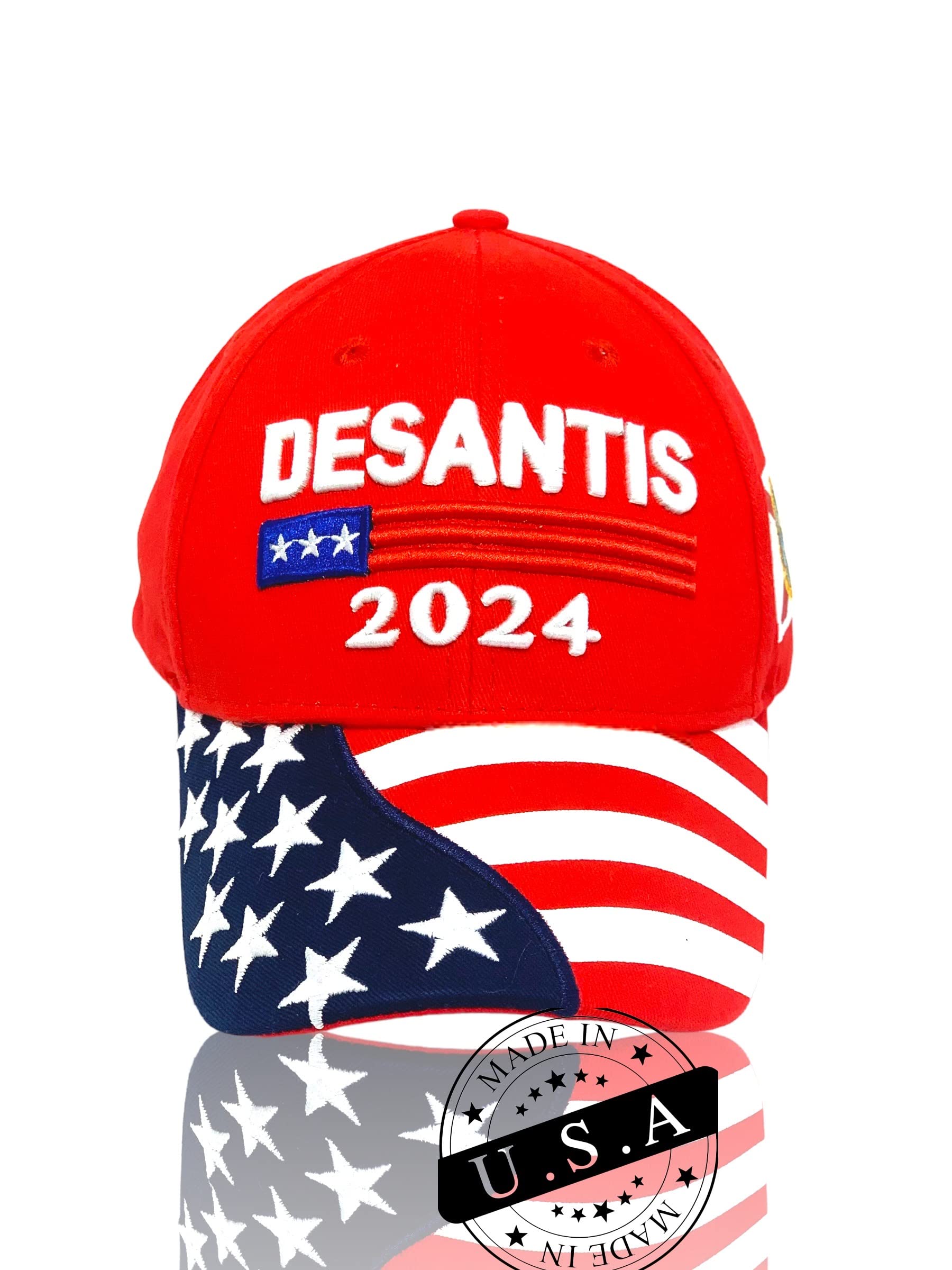 Ron Desantis 2024 Hat Make America Florida Flamingo Election Cap Men Women Adjustable Dad Sun Summer Golf Trucker Hat