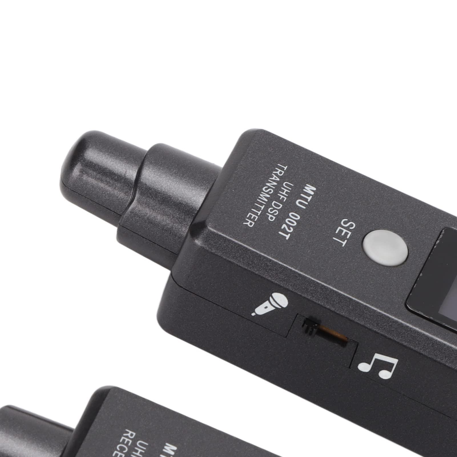 RongM Wireless Microphone XLR Transmitter, Clear LCD Display Wireless Microphone Adapter ABS for Audio Mixer (Rongm93doe0u4gc)