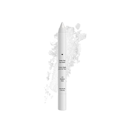 ROPALIA Highlighter Eyeshadow Pencil Eyeliner in 1, Brightener Stick with Sharpener Makeup Creamy Brow Shaper Definer Shimmer for Highlighting Inner Corner Glitter Eyes (#01), White 1