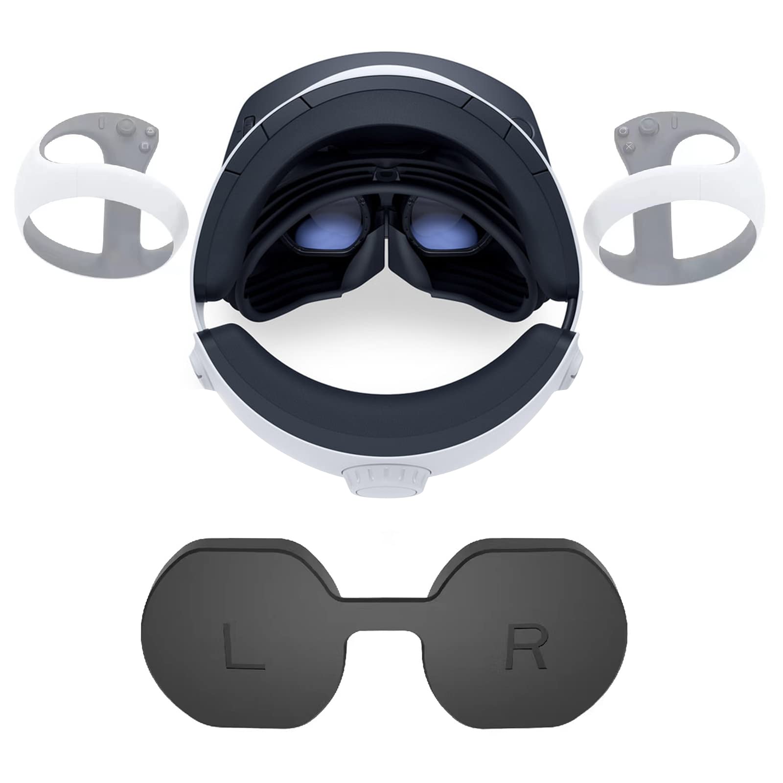 TATAVR Lens Protector Cover Dust Proof for PS VR2 Lens, Silicone Anti-Dust Lens Protective Shell Cover Accessories Compatible with PlayStation VR2 Headset PSVR2 Accessories