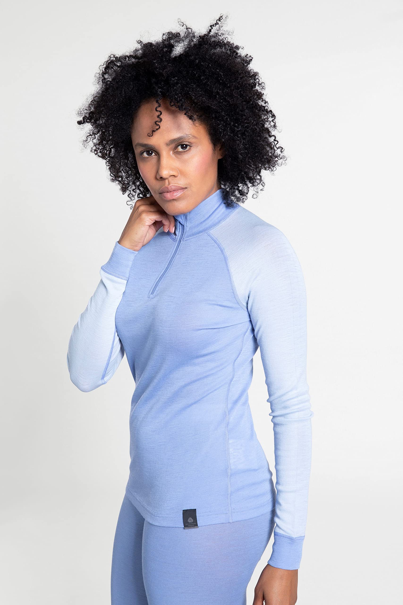 Mountain Warehouse Merino Womens Top - Ladies Thermal Baselayer Black 10
