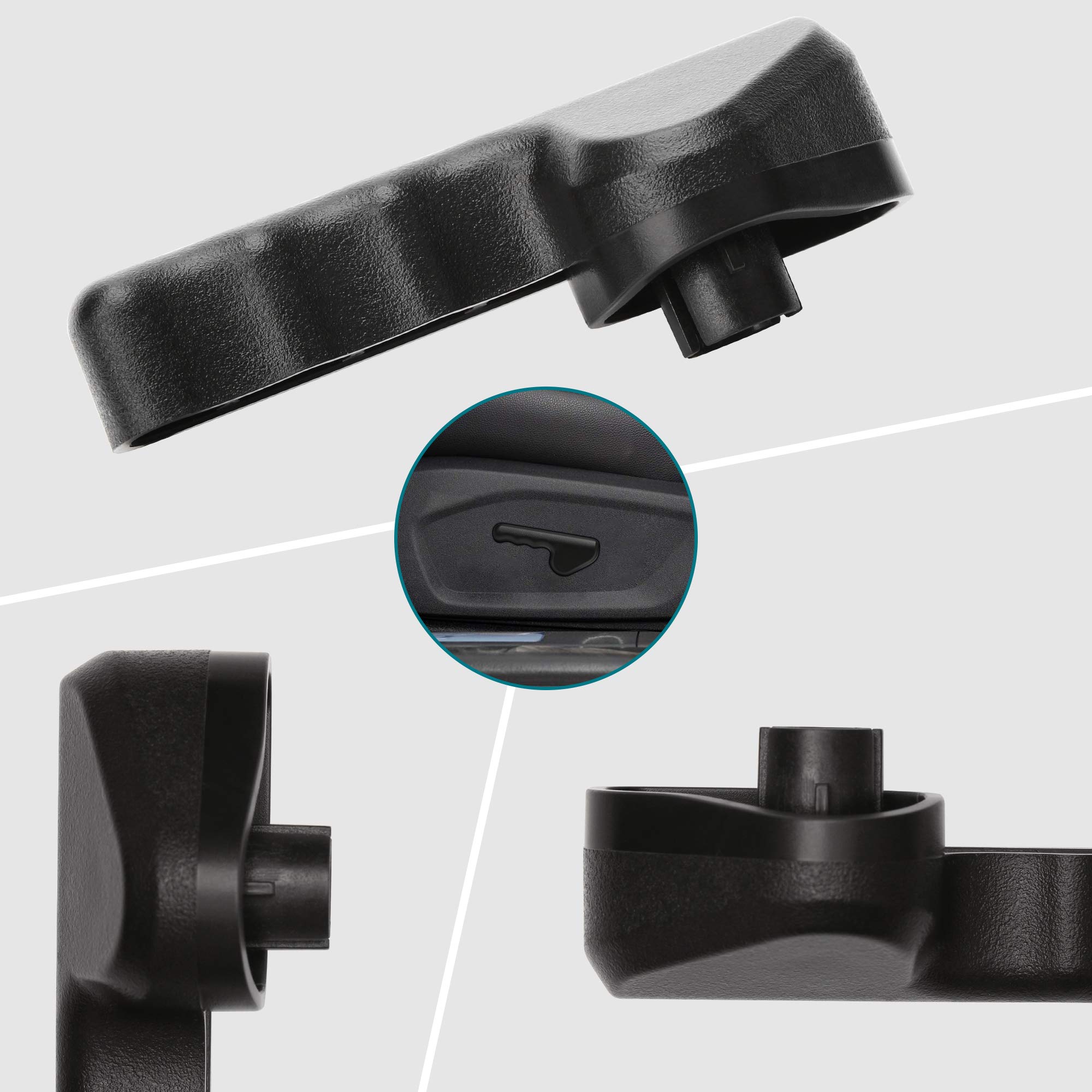 RDBS Black LH Drive Seat Adjustment Back Recliner Release Handle Compatible with Explorer 2002-2005 & Mountaineer 2002-2005, Adjuster Lever Handle Parchment Lever L2Z7862622AAB L2Z 7862622 AAB