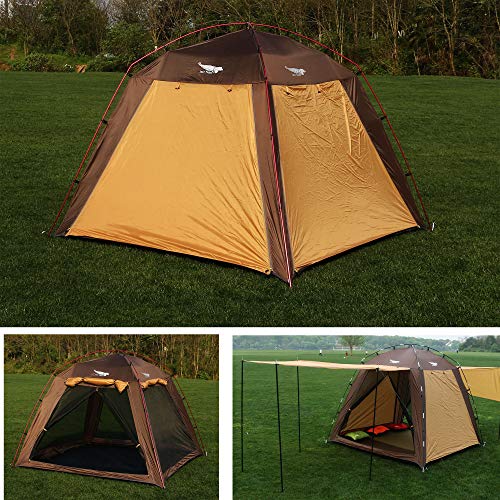 Luxe Tempo Screen House Tent 3-4 Person Canopy Tent Sun Shade Lightweight for Beach Backyard Camping Tall Fast Pitch