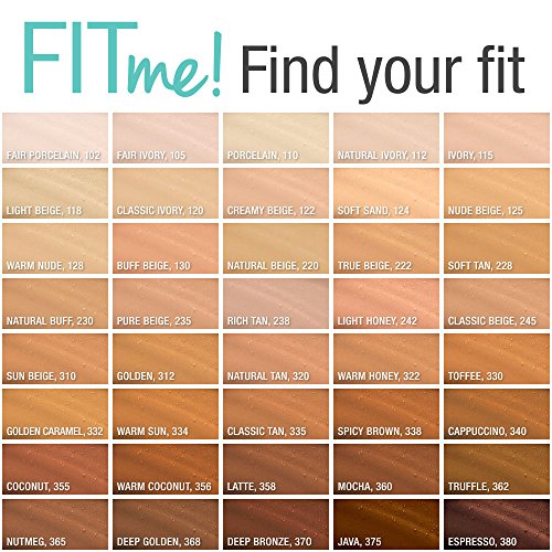 Maybelline Fit Me Matte + Poreless Liquid Foundation Makeup, Porcelain, 2 COUNT Oil-Free Foundation