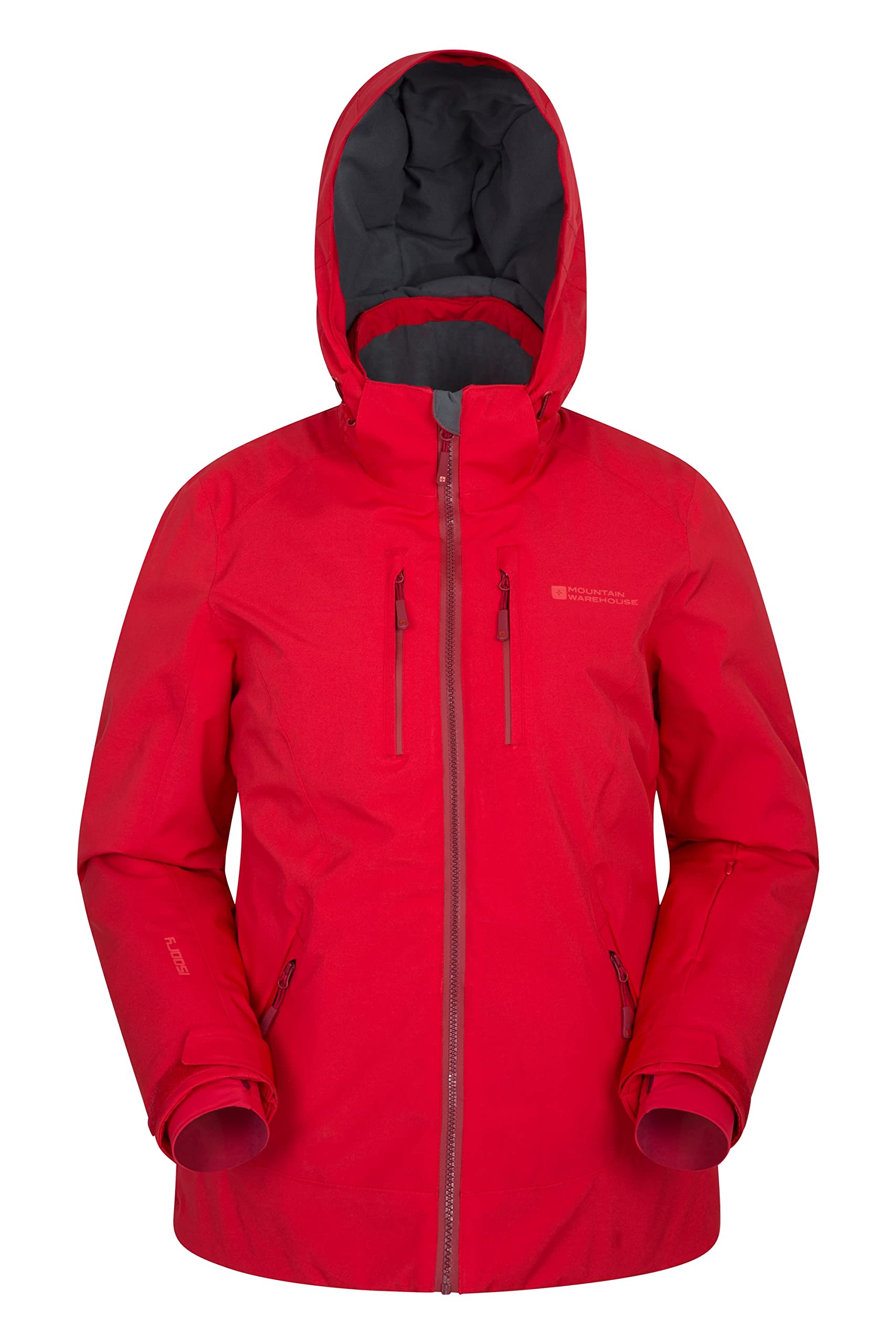 Mountain Warehouse Slopestyle Womens Extreme Ski Jacket - Winter Coat Red 16