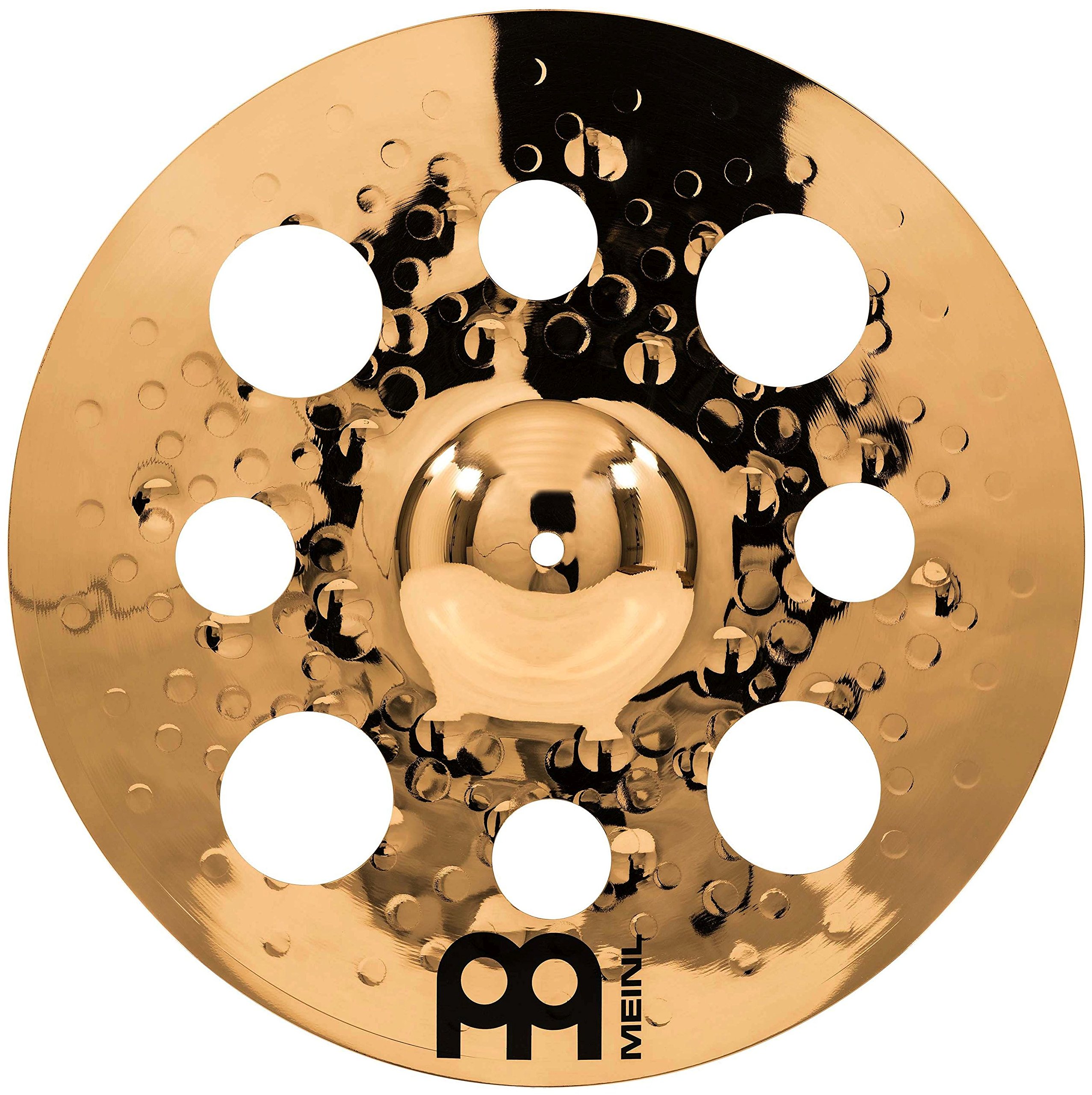 Meinl 16" Trash Crash Cymbal with Holes - Classics Custom Brilliant - Made in Germany, 2-YEAR WARRANTY (CC16TRC-B)