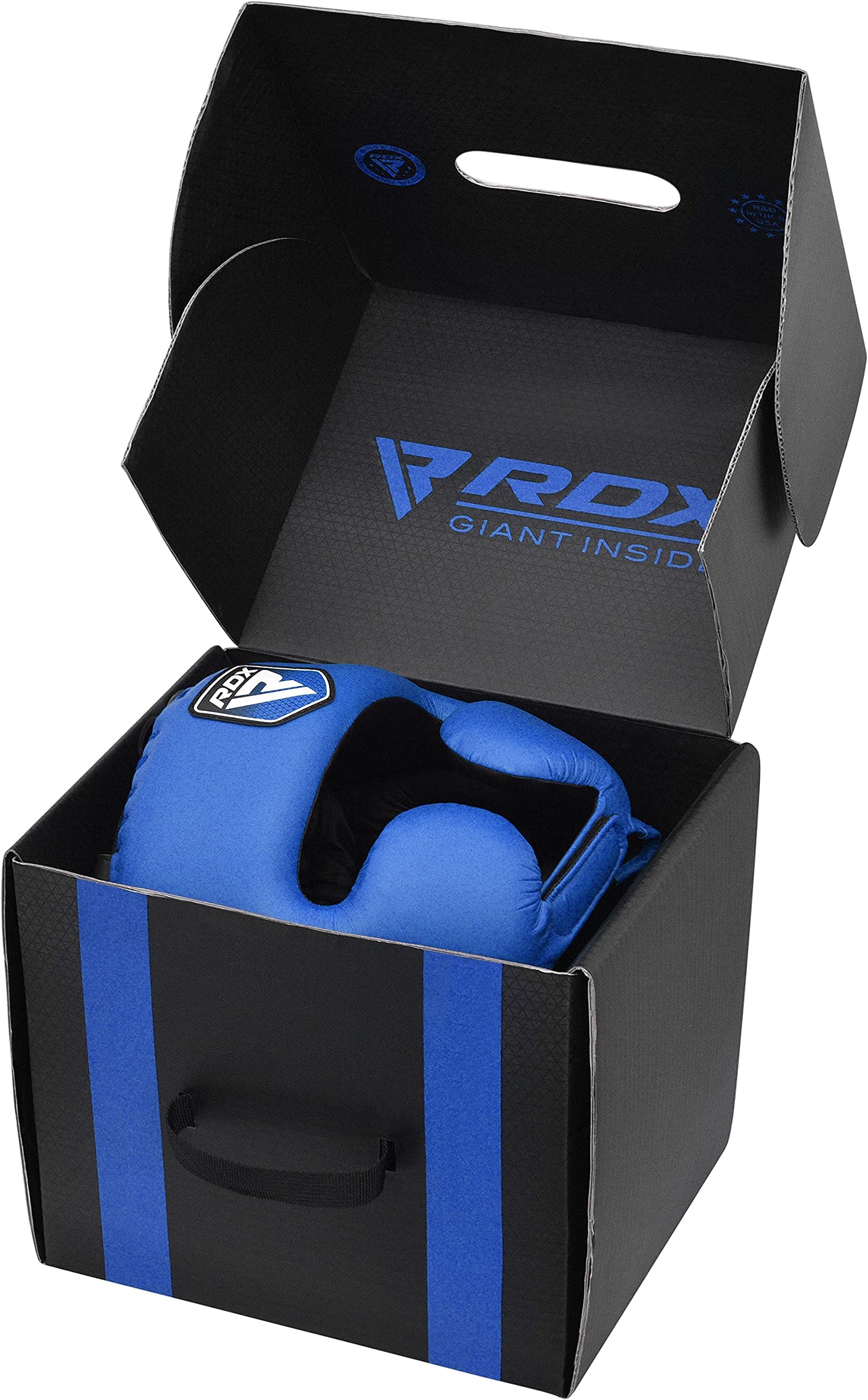 RDX Headgear for Boxing and MMA Training, Maya Hide Leather APEX Series Headgear Kickboxing, Martial Arts Grappling Taekwondo Sparring Helmet Head Wear