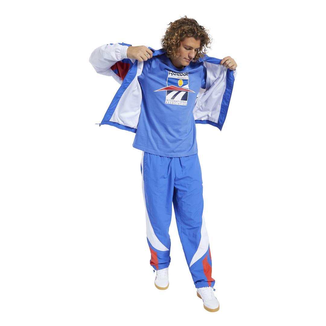 Reebok Classic Sport Twin Vector Jacket, Blue Blast, 2XL
