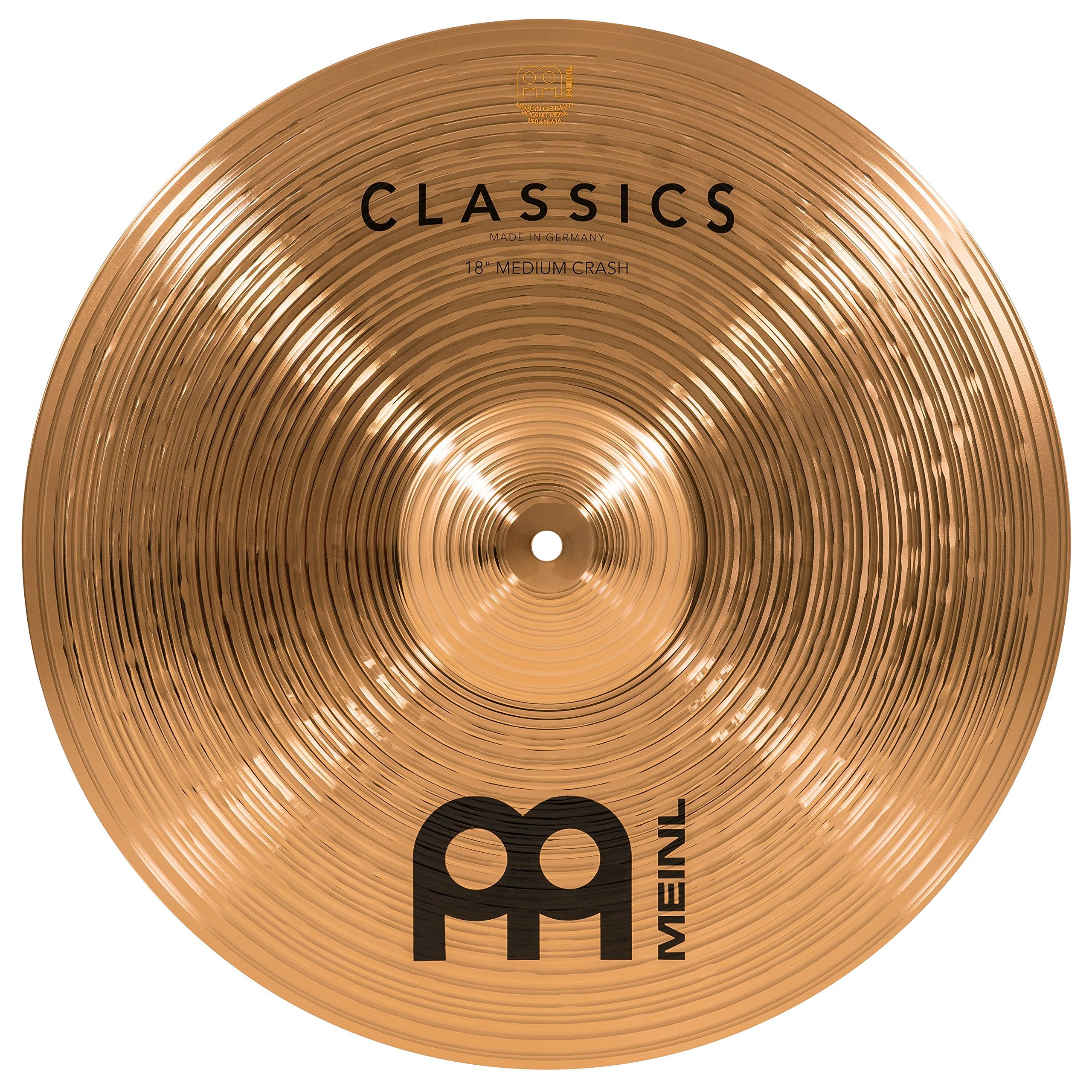 Meinl 18" Medium Crash Cymbal - Classics Traditional - Made in Germany, 2-YEAR WARRANTY (C18MC)