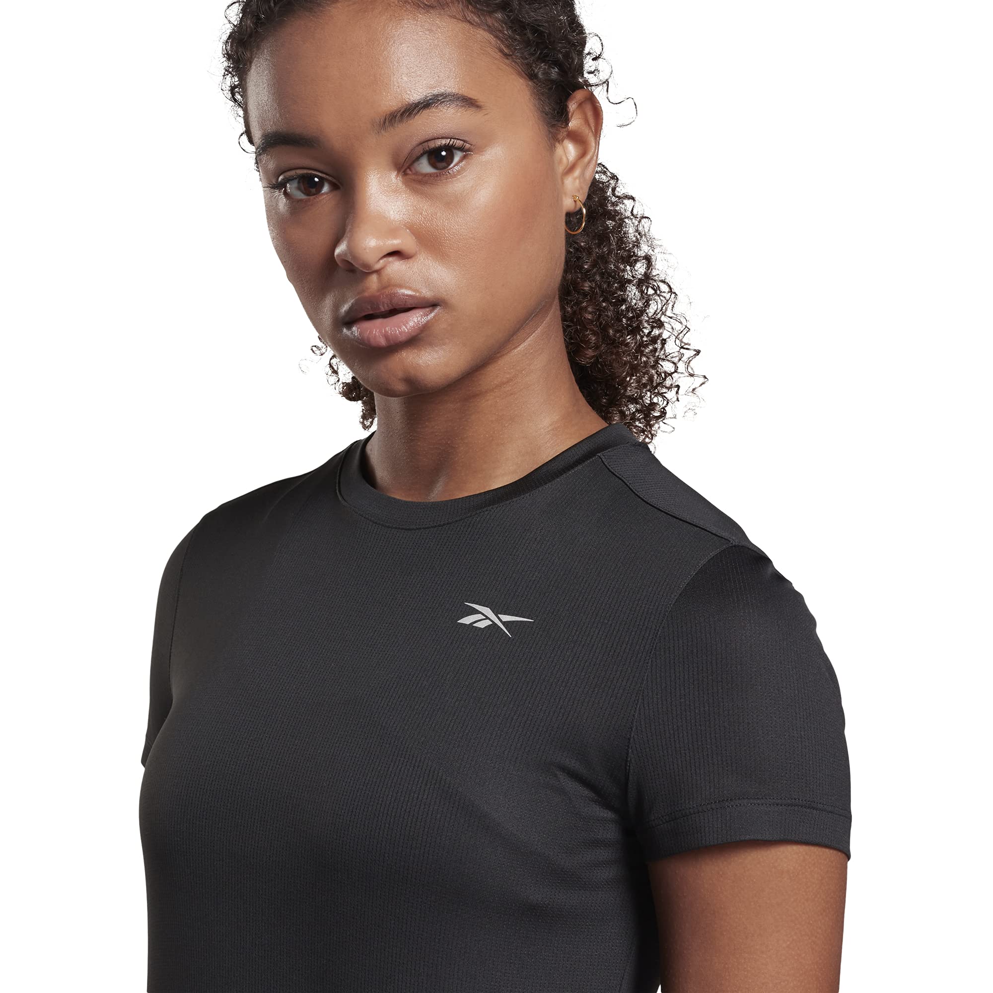 Reebok Running Essentials Short Sleeve Tee, Black, Large