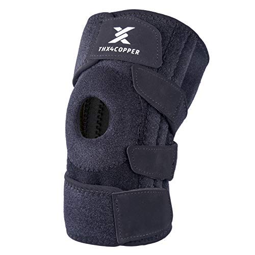 THX4COPPER Knee Brace Support,Open Patella Side Stabilizers β for Swollen ACL, Meniscus Injuries, Arthritis, Tendonitis, Joint Pain Relief with Adjustable Compression Wrap