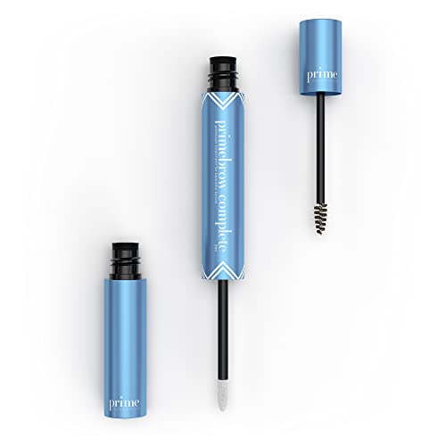 Prime Prometics PrimeBrow Complete – 3-in-1 Eyebrow Care for Mature Women – Eyebrow Mousse Tints, Magic Spoolie Brush Shapes, Eyebrow Growth Serum Fills Bald Spots (Taupe)