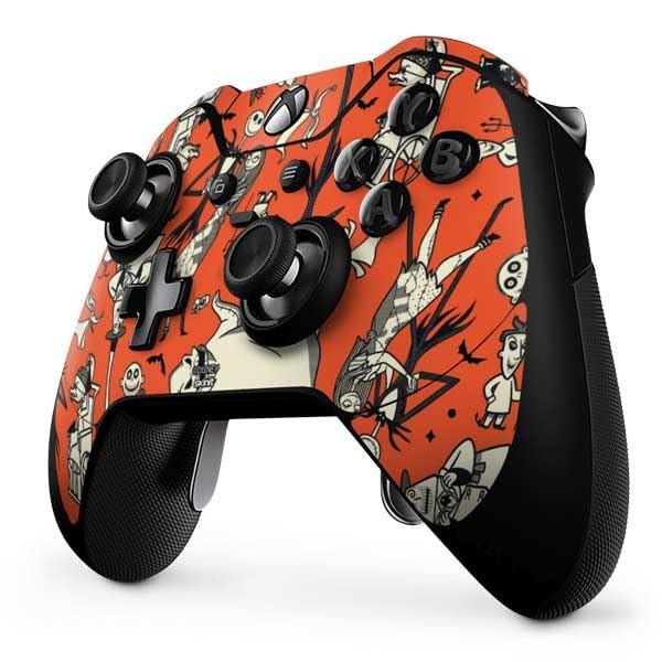 Skinit Decal Gaming Skin Compatible with Xbox One Elite Controller - Officially Licensed Disney The Nightmare Before Christmas Character Pattern Print Design