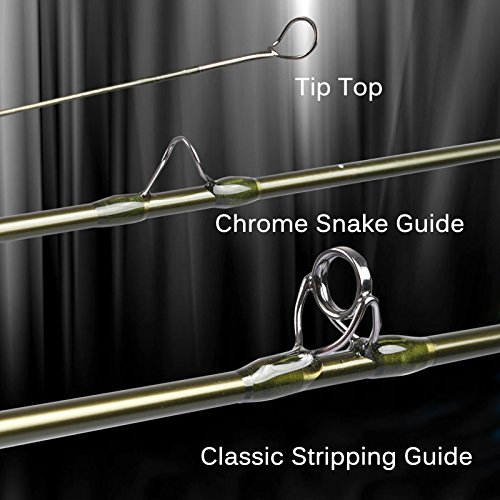Maxcatch Cruiser Travel Fly Fishing Rod; 2/3/4wt 6 Piece, IM10 Carbon Blank, AA Grade Reel Seat (8'0'' 4 Weight 6sec)