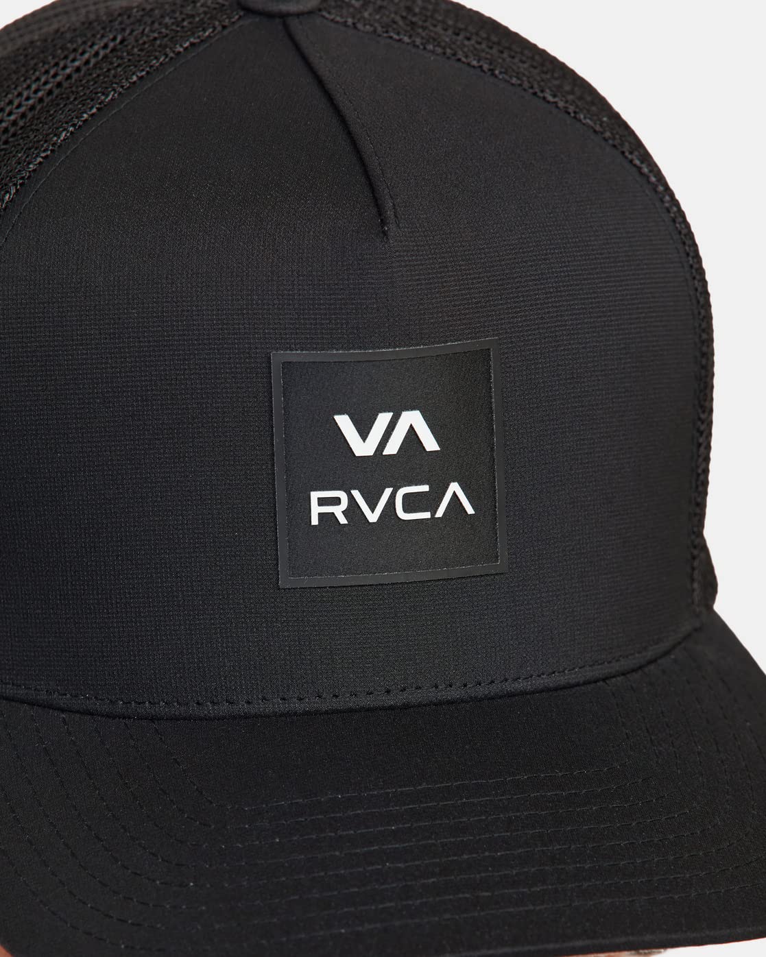 RVCA Mens Trucker Hats - VA ATW Curved Brim Trucker (Heather Grey, One Size)
