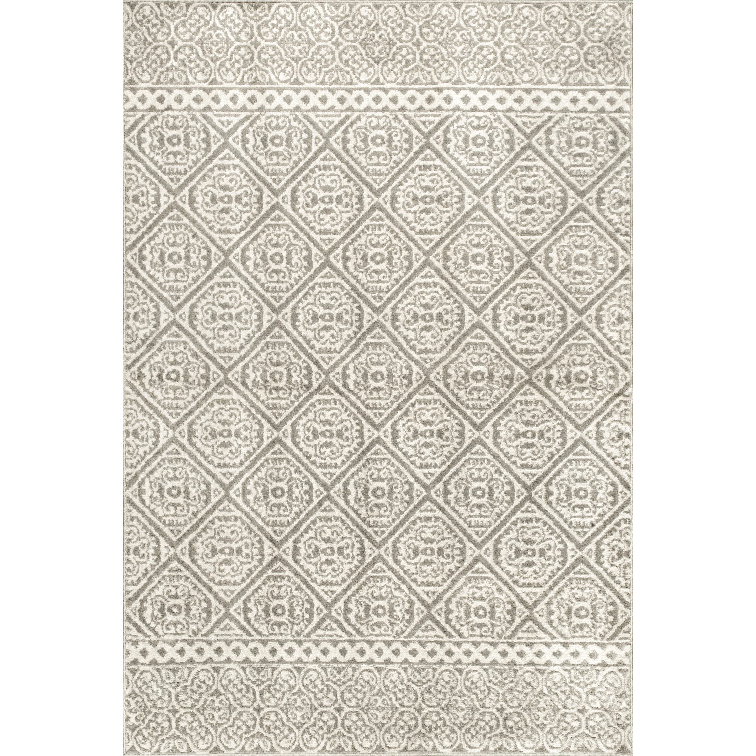 nuLOOM Transitional Floral Jeanette Area Rug, 8x10, Grey
