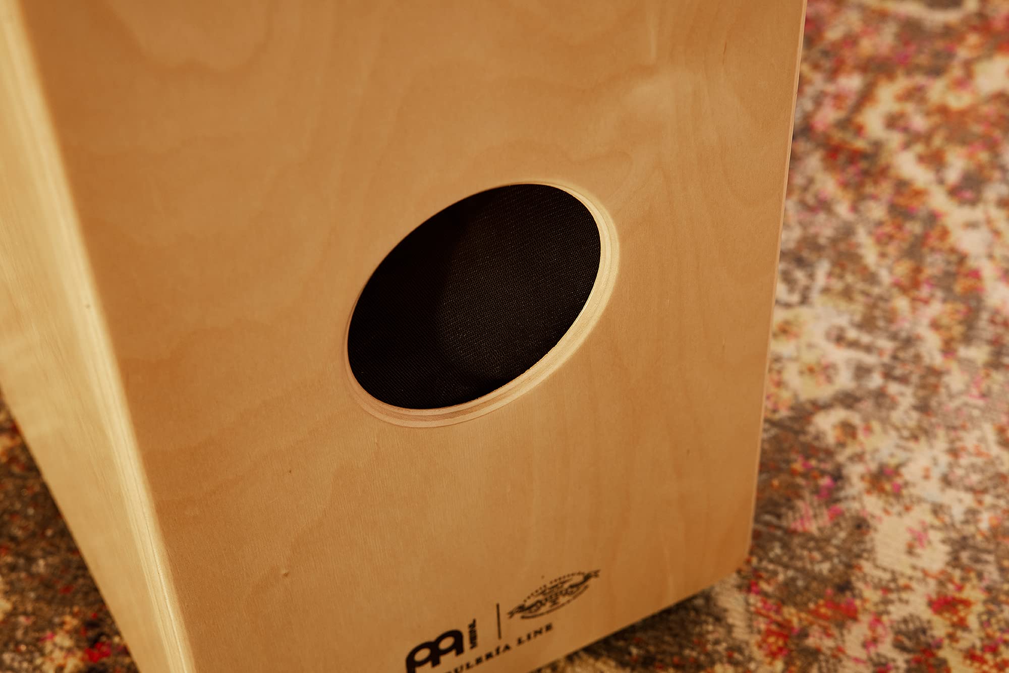 Meinl Artisan String Cajon with Lava Burl Frontplate / Baltic Birch Body - MADE IN SPAIN - Bulería Line, 2-YEAR WARRANTY (AEBLLB)