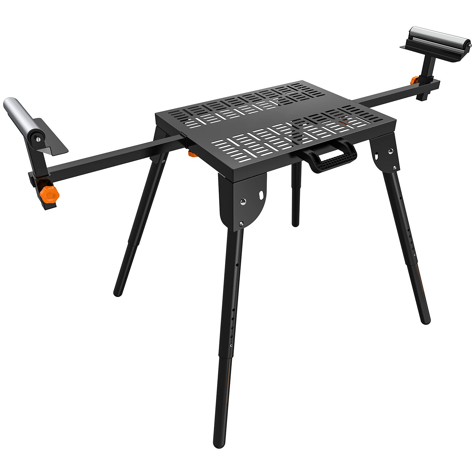 Saw Stand, Power Tools Stand with Workbench Station, Supports up to 500 lbs, 6-Level Height Adjustment, 67-4/5" Max Sliding Rail, Universal Saw Stand for All Saws even Cutting Machine-SS01