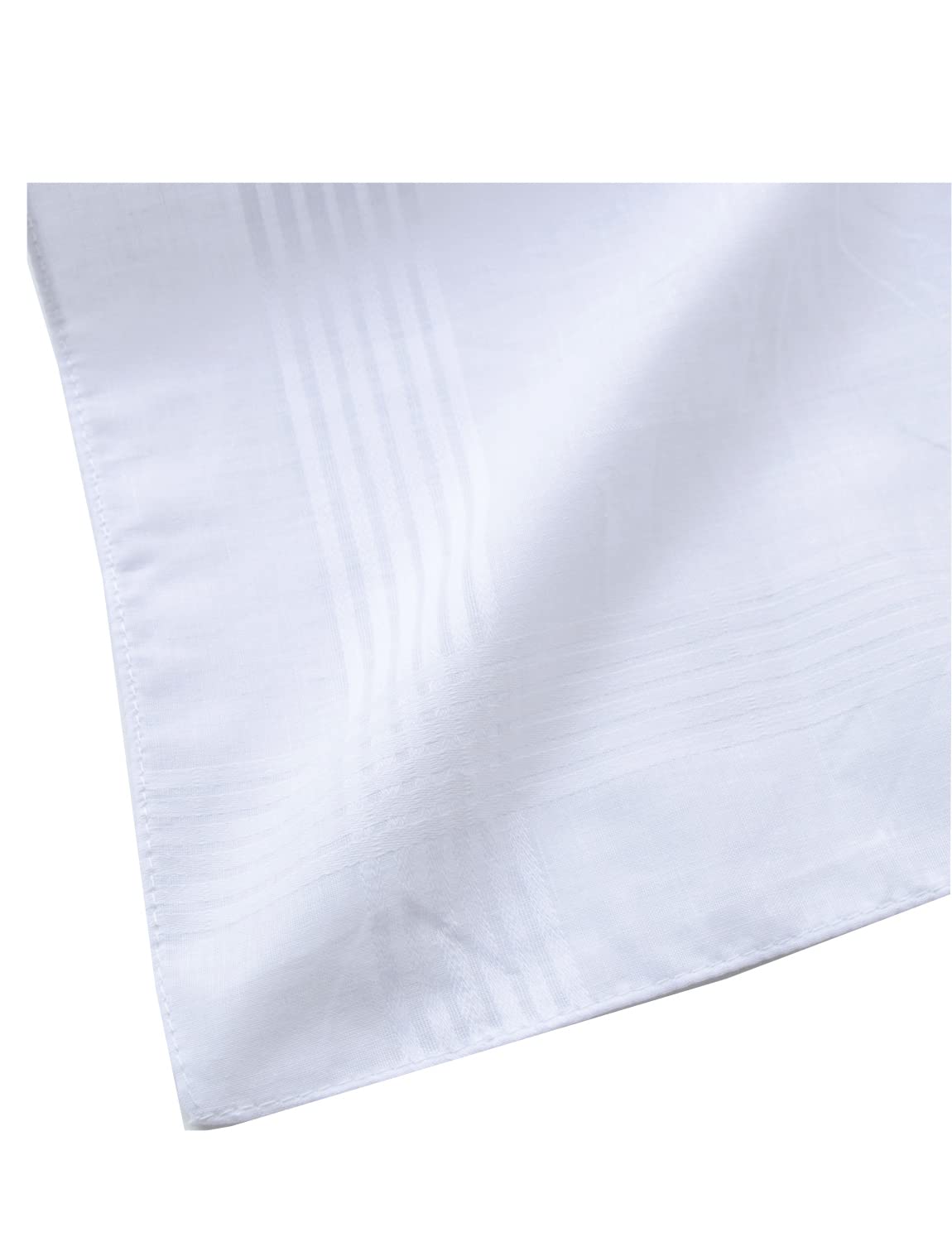Mens White Cotton 100% Cotton handkerchiefs Pack 3PCS