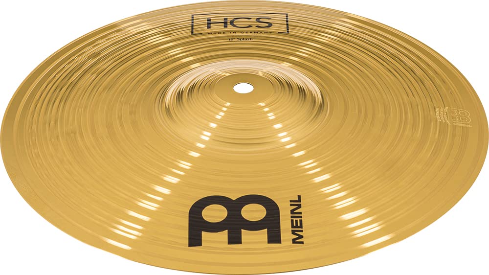 Meinl Cymbals HCS 12" Splash Cymbal for Drum Set β Made in Germany β Traditional Medium Brass, 2-Year Warranty, 12 inch (HCS12S)