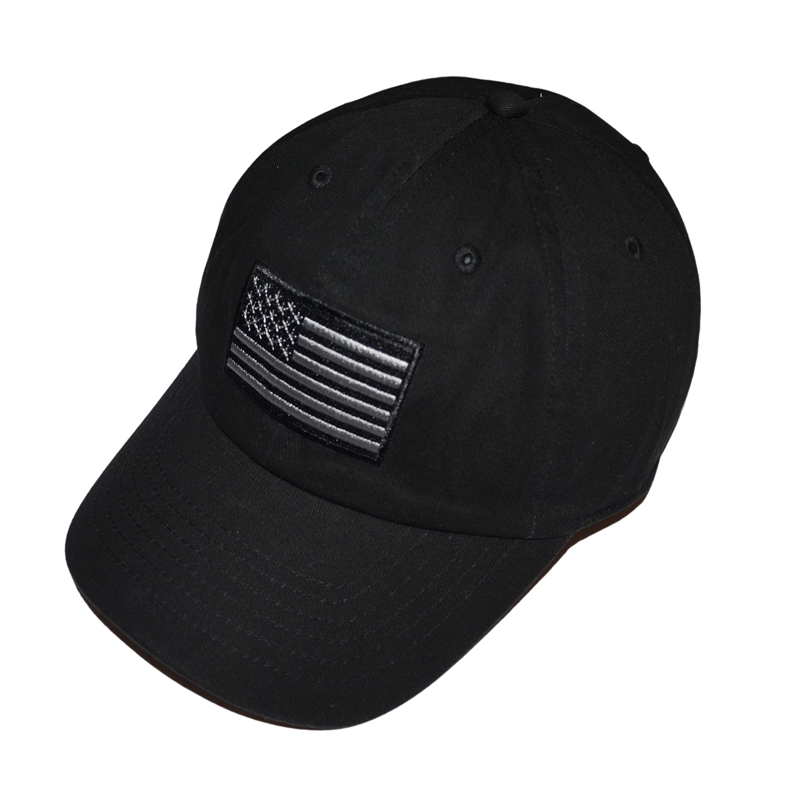 Newhattan American Flag Hat Camo Patriotic Hats USA Military Baseball Cap Unisex (B/W Camo)