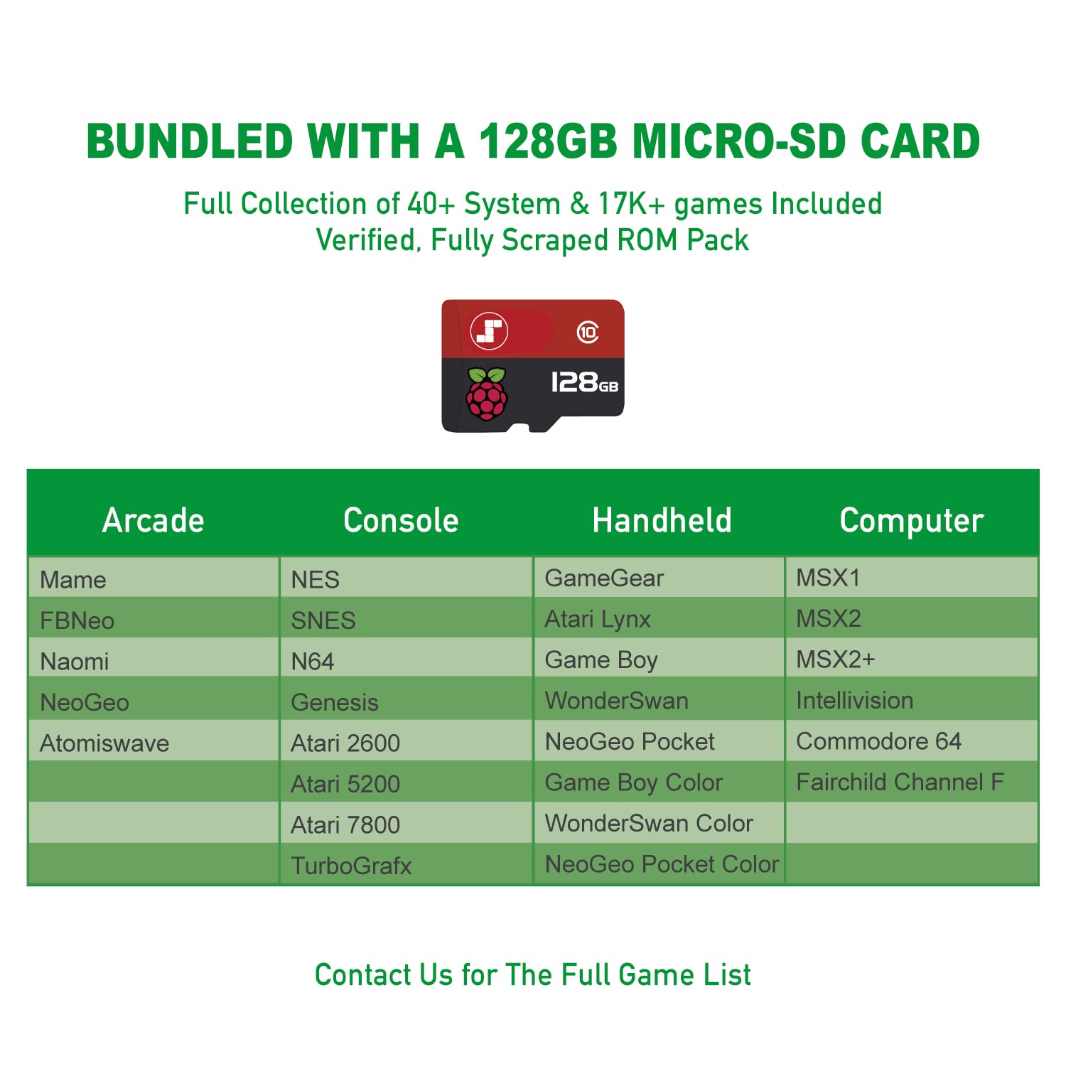 Sonicon Emuson Emulation Board Replaces Raspberry Pi 3B+, Mini Computer w/ 148 Emulators Preloaded, RetroPie ROM Downloader for Arcade Cabinet Retro Gaming (8GB + 128GB)