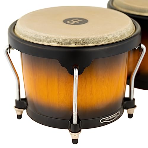 Meinl Percussion Bongos Hand Drum Set 6.75" and 8" with Hardwood Shells and Tuning Key β NOT Made in China β Headliner Series, 2-Year Warranty, Vintage Sunburst (HB100VSB)