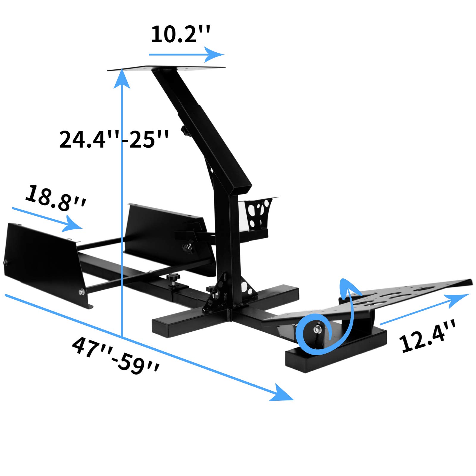 Minneer Racing Wheel Stand Simulator Cockpit for Logitech G25 G27 G29 and G920/ All Thrustmaster/All Fanatec Wheels Fits Xbox, PlayStation, PC (Wheel, Shifter and Seat Not Included)