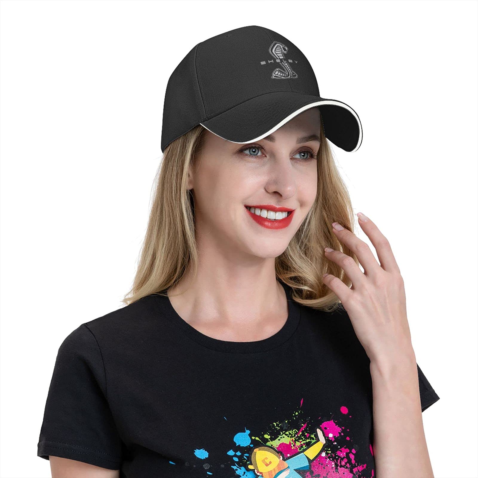 Shelby Cobra Cap Unisex Outdoor Sport Adjustable Dad Truck Driver Cap Casquette Baseball Caps. Black