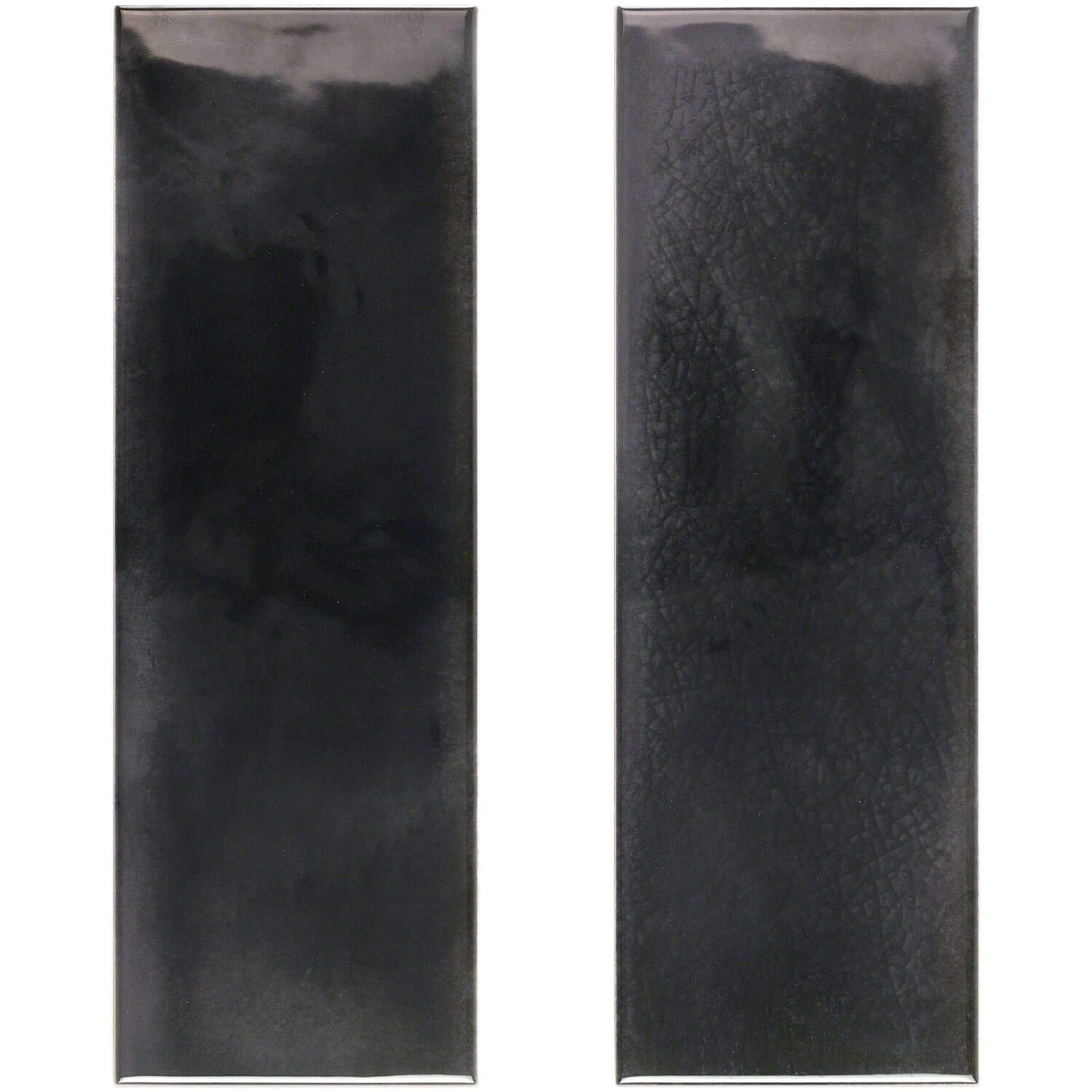 Piston Camp Black Glaze 4 in. x 12 in. Ceramic Subway Wall Tile (34 Pieces 10.97 Sq. Ft. / Case)