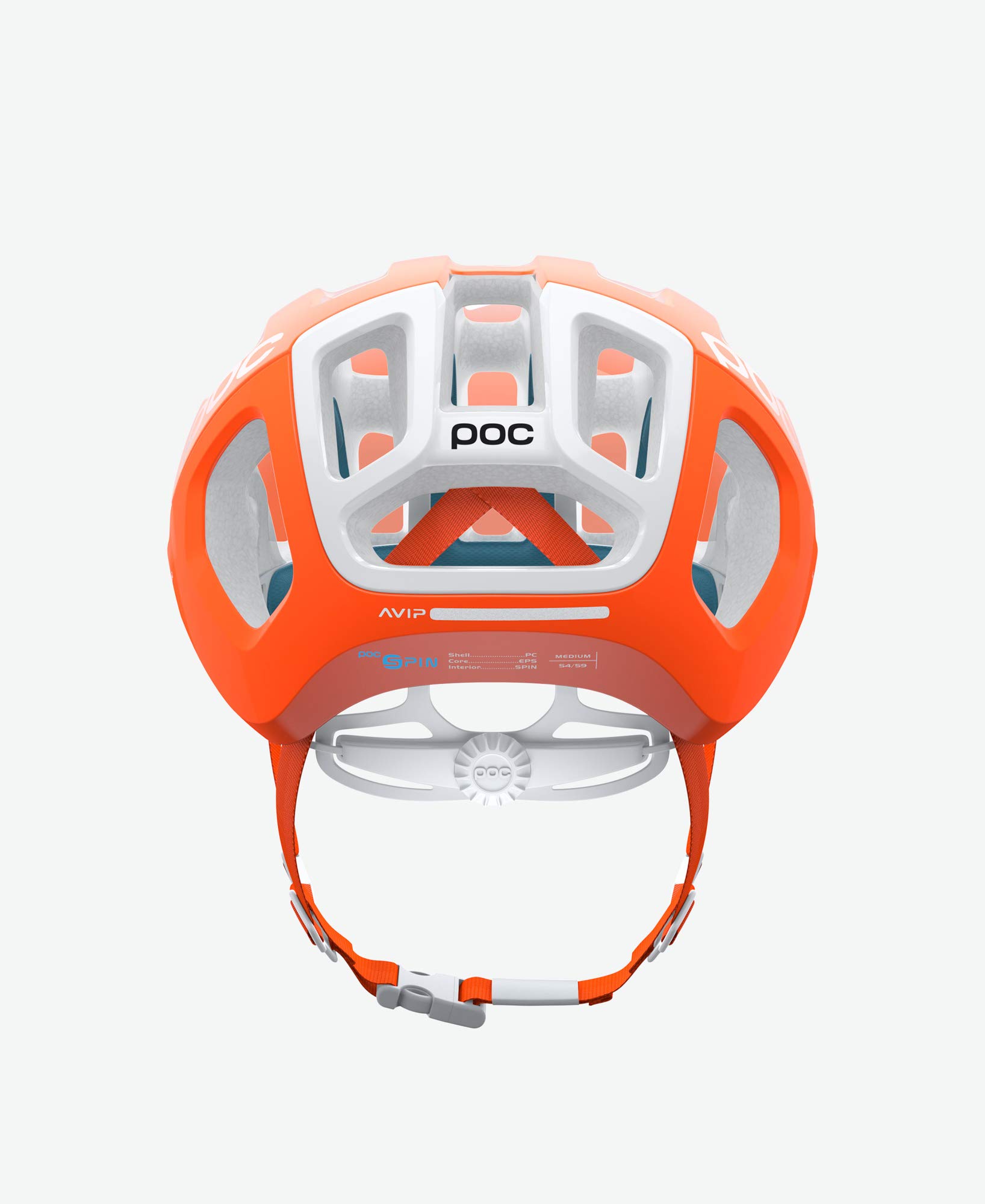 POC, Ventral Tempus Spin Bike Helmet Fluorescent Orange, MED