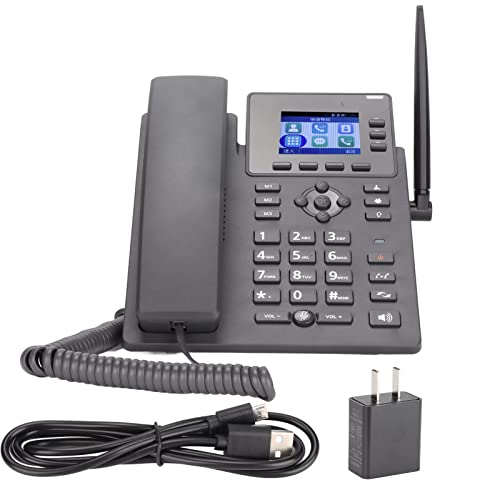 VOIP Phone, Fast Dialing 4G WiFi Voicemail SIP Telephone for Office US Plug
