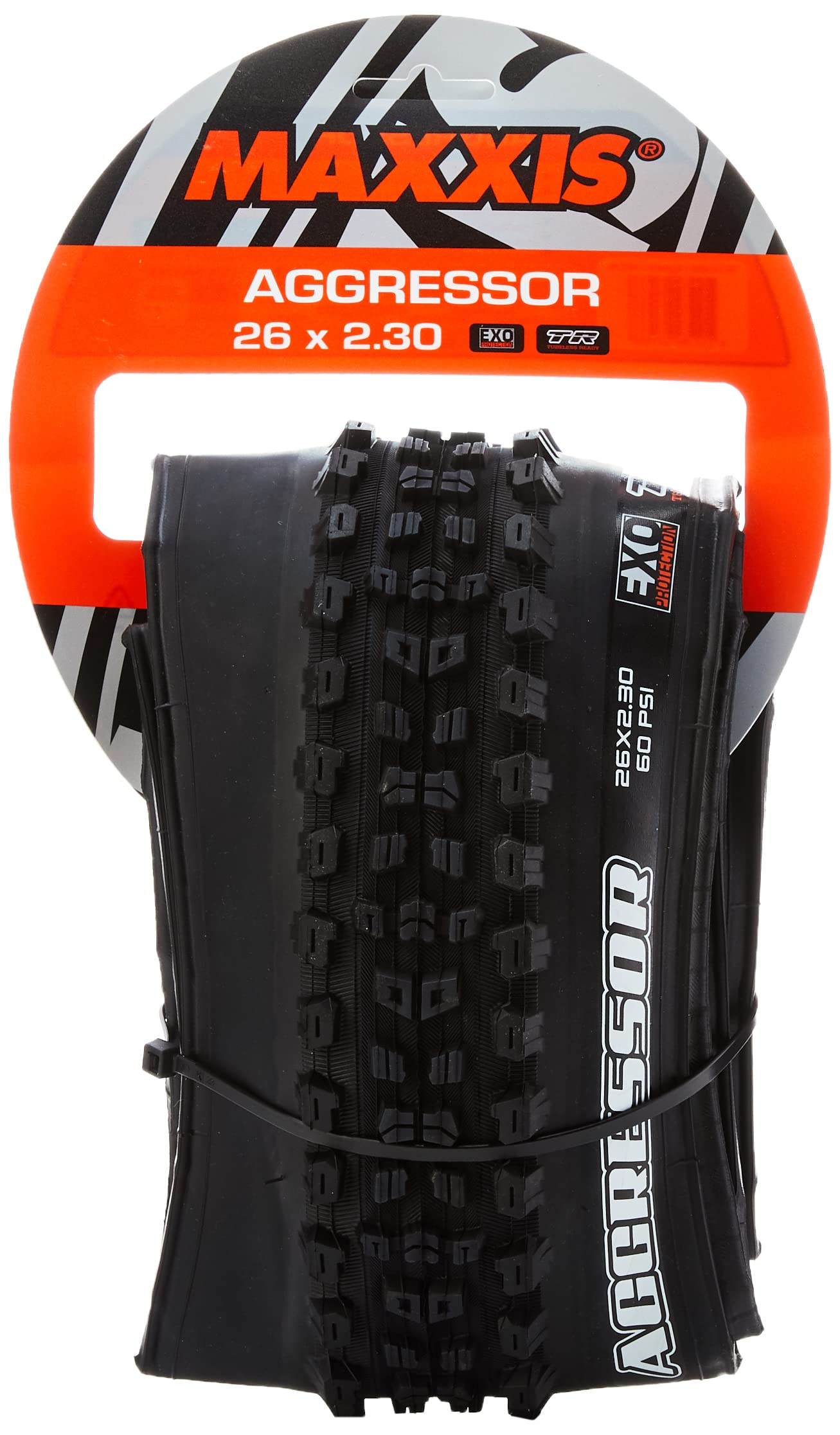 Maxxis Tires Max Aggressor 26X2.3 Bk Fold/60 Dc/Exo/Tr