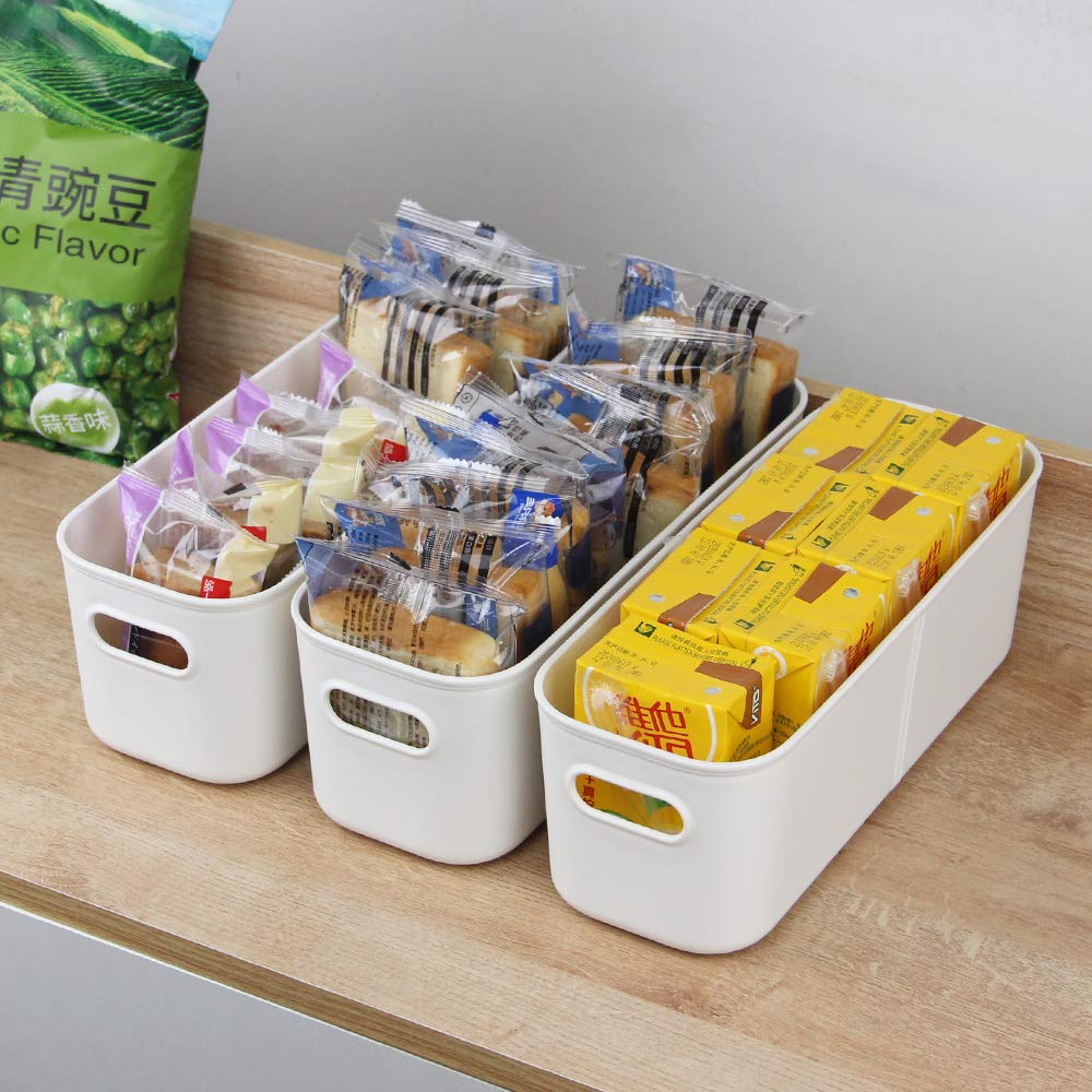 Poeland Drawer Organizer Tray Mini Plastic Storage Baskets Box for Home and Office