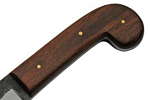 Szco Supplies 12.5" Short Scimitar Knife Hand Forged Carbon Steel Full Tang,Brown,203426