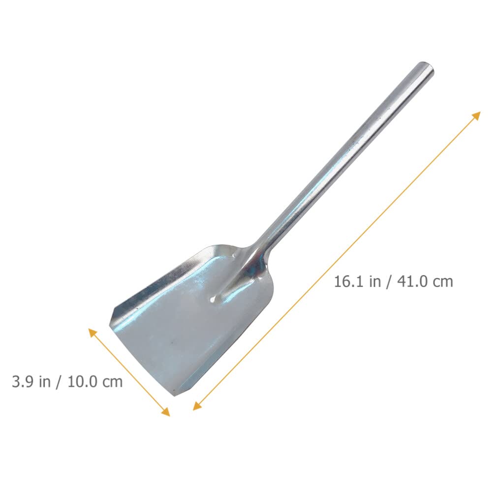 NUOBESTY Fireplace Ash Shovel 16 Inch Handle Coal Ash Shovel Cleaning Coal Shovel Hand Tools Gardening Shovel