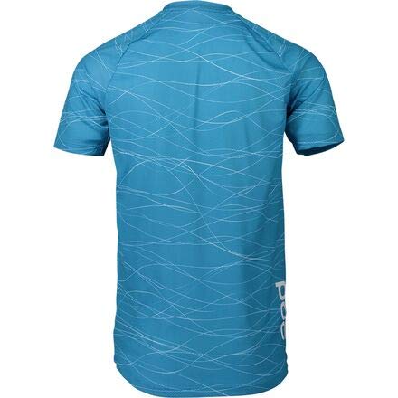 POC Mtb Pure T-Shirt - Men's Lines Basalt Blue, M
